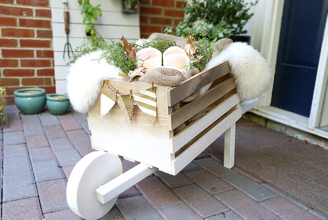 DIY Rustic Wheelbarrow - Home Made By Carmona